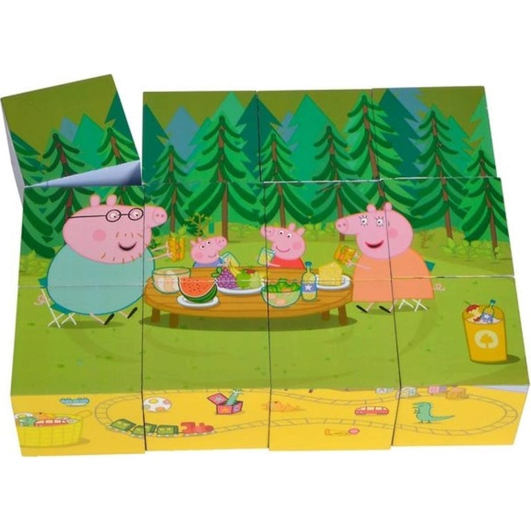 Simba Peppa Pig - Wooden Picture Cube - Playpolis