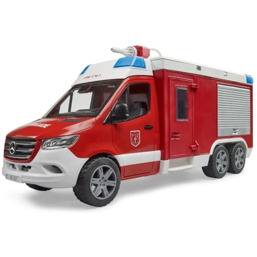 Bruder MB Sprinter Fire Engine with Light + Sound Module - Playpolis UK
