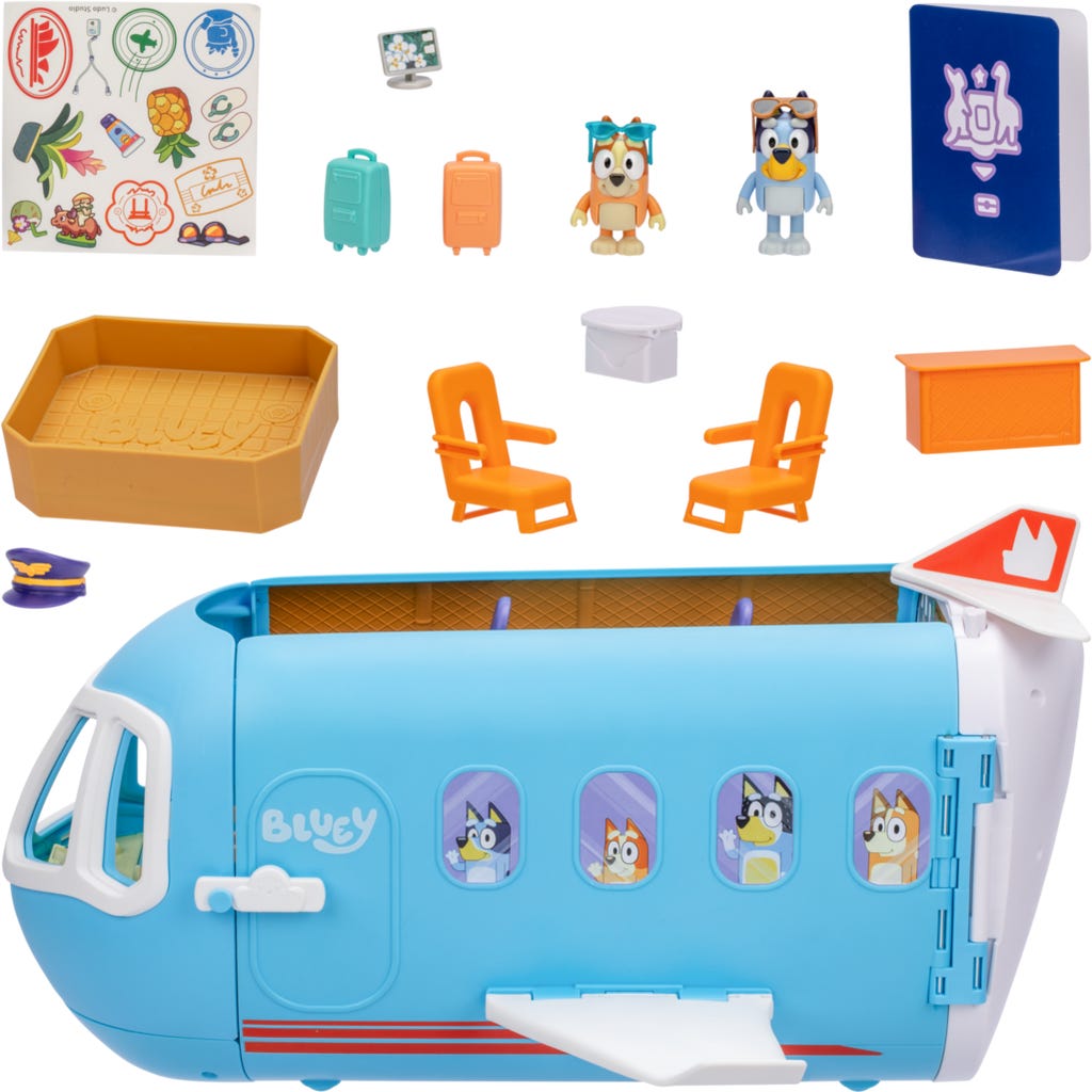 Bluey 3-in-1 Transforming Plane Playset - Playpolis